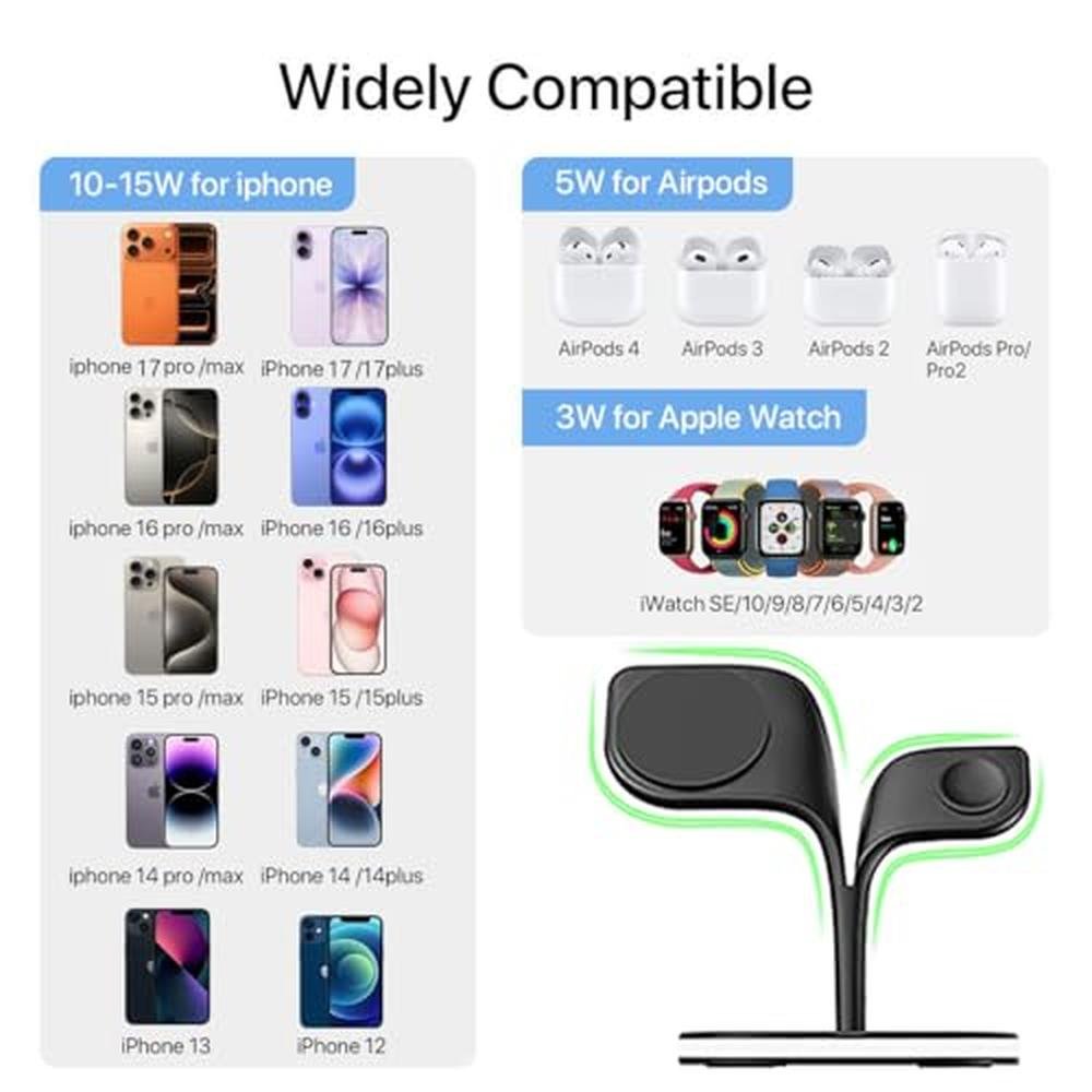 3 in 1 Wireless Charging Station for Apple Magsafe Charger Stand,Magne ...
