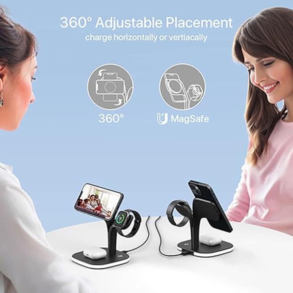 3 in 1 Wireless Charging Station for Apple Magsafe Charger Stand,Magne ...