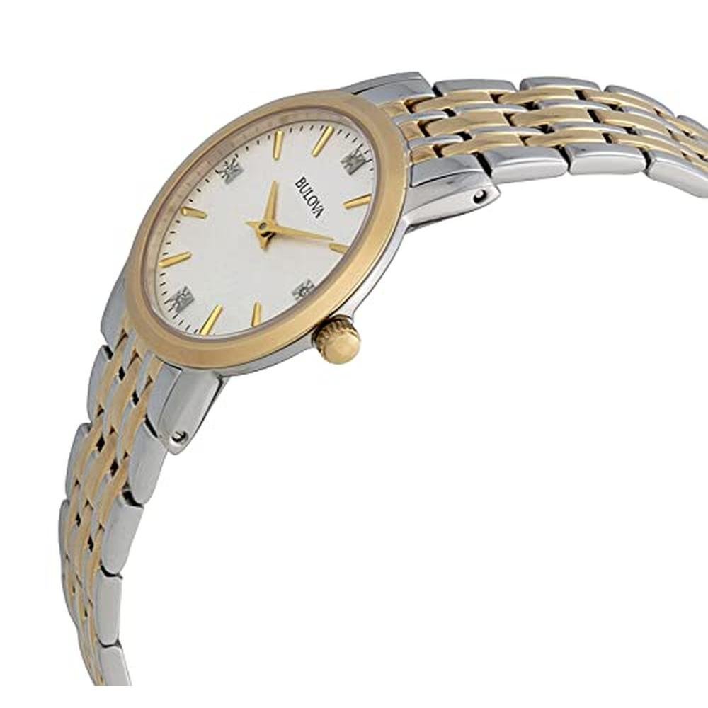 Dial Bulova | Bulova Ladies Classic Diamond Dial Two-Tone Stainless ...