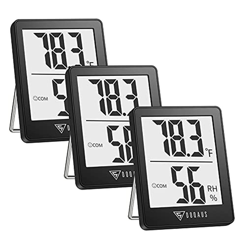 DOQAUS Digital Hygrometer Indoor Thermometer 3 Pack, Room Thermometer – Blumaple LLP