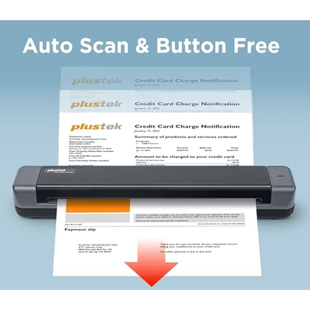 Scanner Plustek | Plustek Mobile Scanner S410 Plus Portable Sheet-Fed ...
