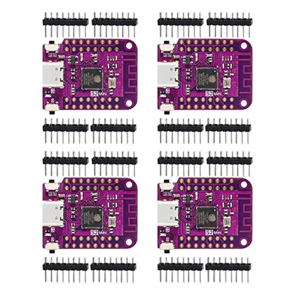 Alinan 4pcs ESP32 S2 Mini V1.0.0 WiFi IOT Board Based ESP32-S2FN4R2 ES ...