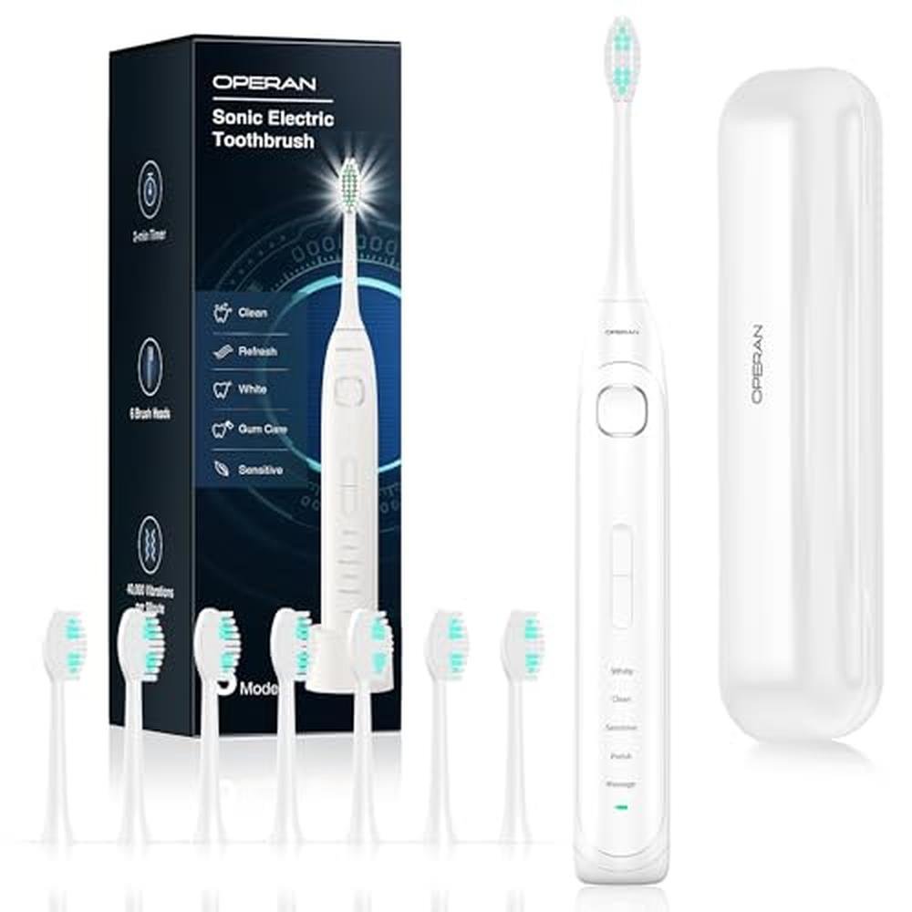 Operan Electric Toothbrush | Operan Rechargeable Sonic Toothbrush with ...