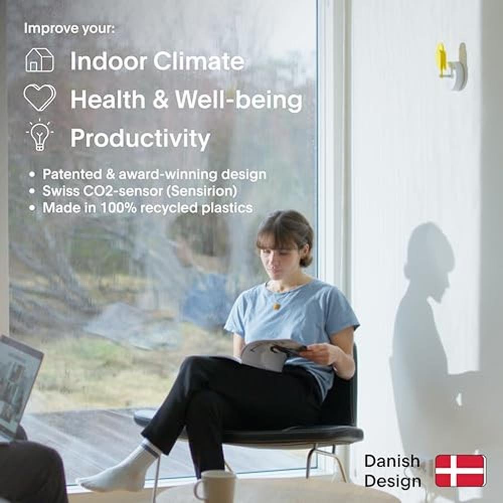 Birdie 2.0 - Design Indoor CO2 Monitor - Air Quality Meter for Home ...