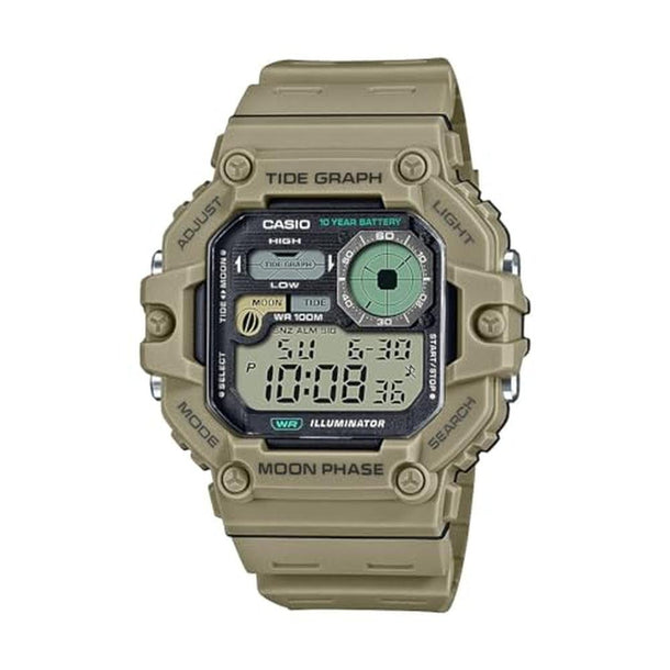 Casio 1700H | Casio WS-1700H Series Illuminator Tide Graph Moon Phase ...