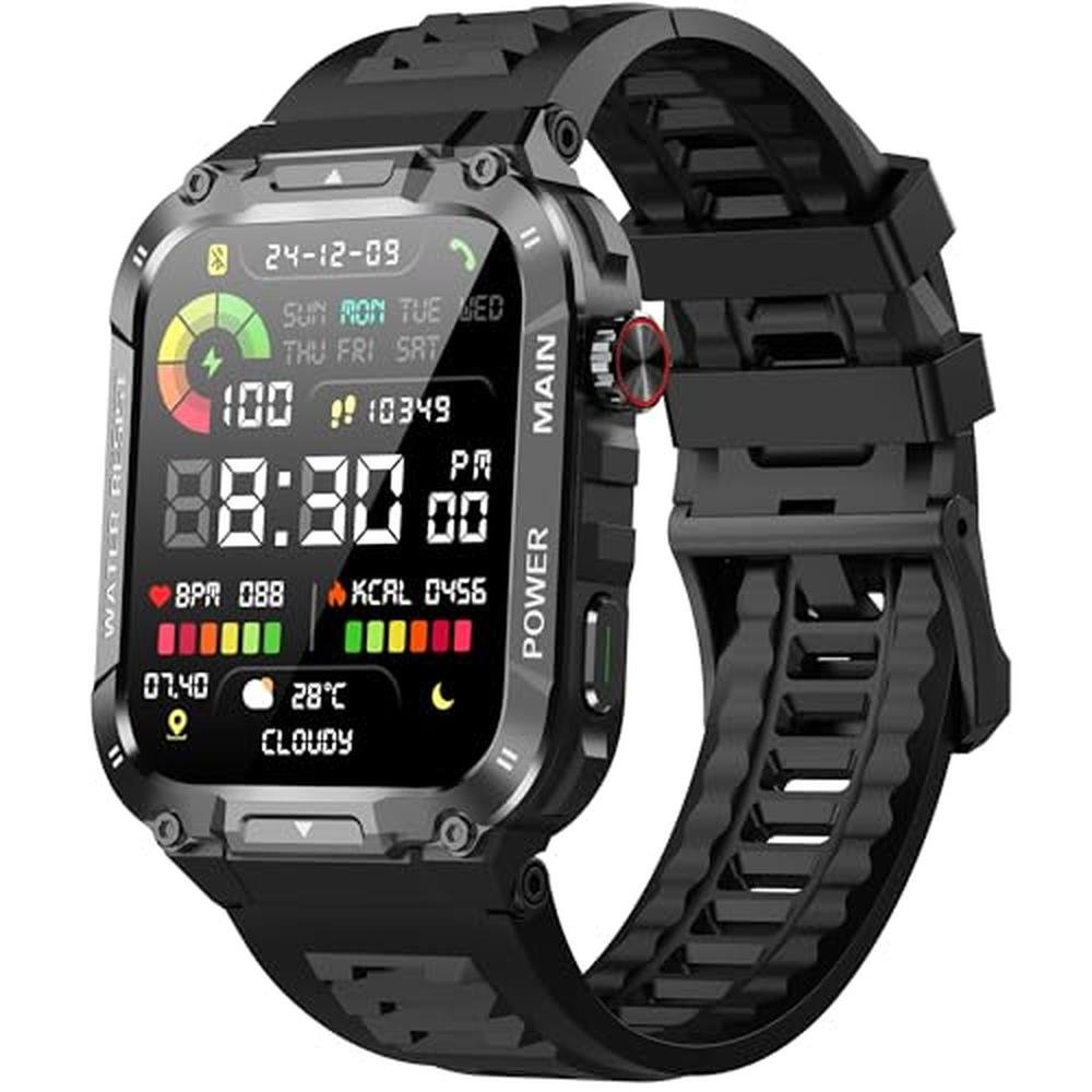 Men Fitness | Military Smart Watch with Call Function and 100+ Sport M ...