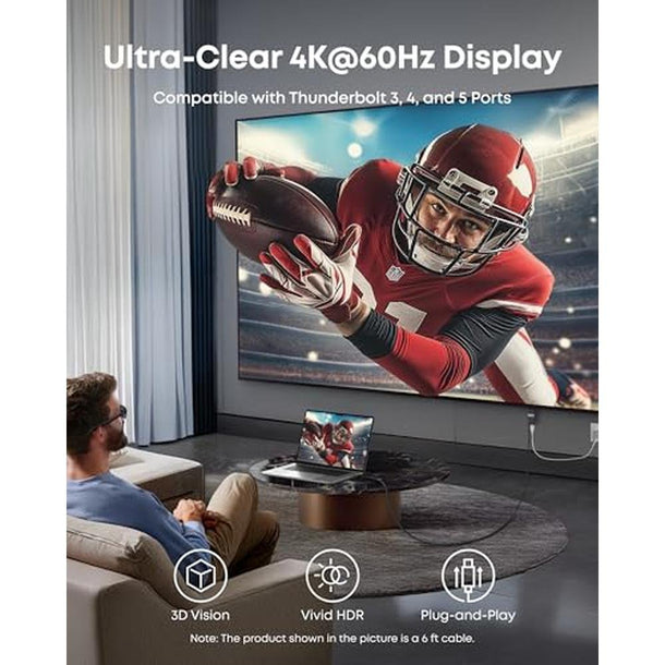 Anker Nano USB C to HDMI Cable Adapter with 140W PD Fast Charging Port ...