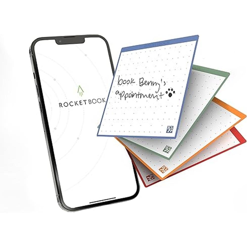 Rocketbook Reusable Sticky Notes Expansion Pack, 3"x3", 16 Multi-Color ...