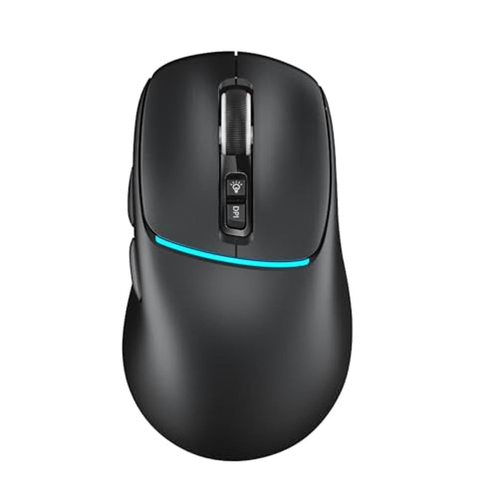 RAPIQUE Bluetooth Wireless Mouse Dual Bluetooth 2.4GHz USB Receiver, 4 ...