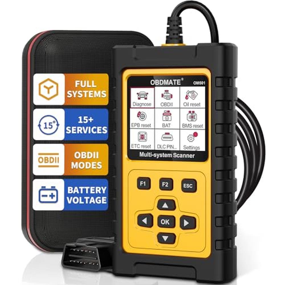 OBDMATE OBD2 Scanner for Jaguar/Land/Rover, OM501 All Systems Diagnost ...