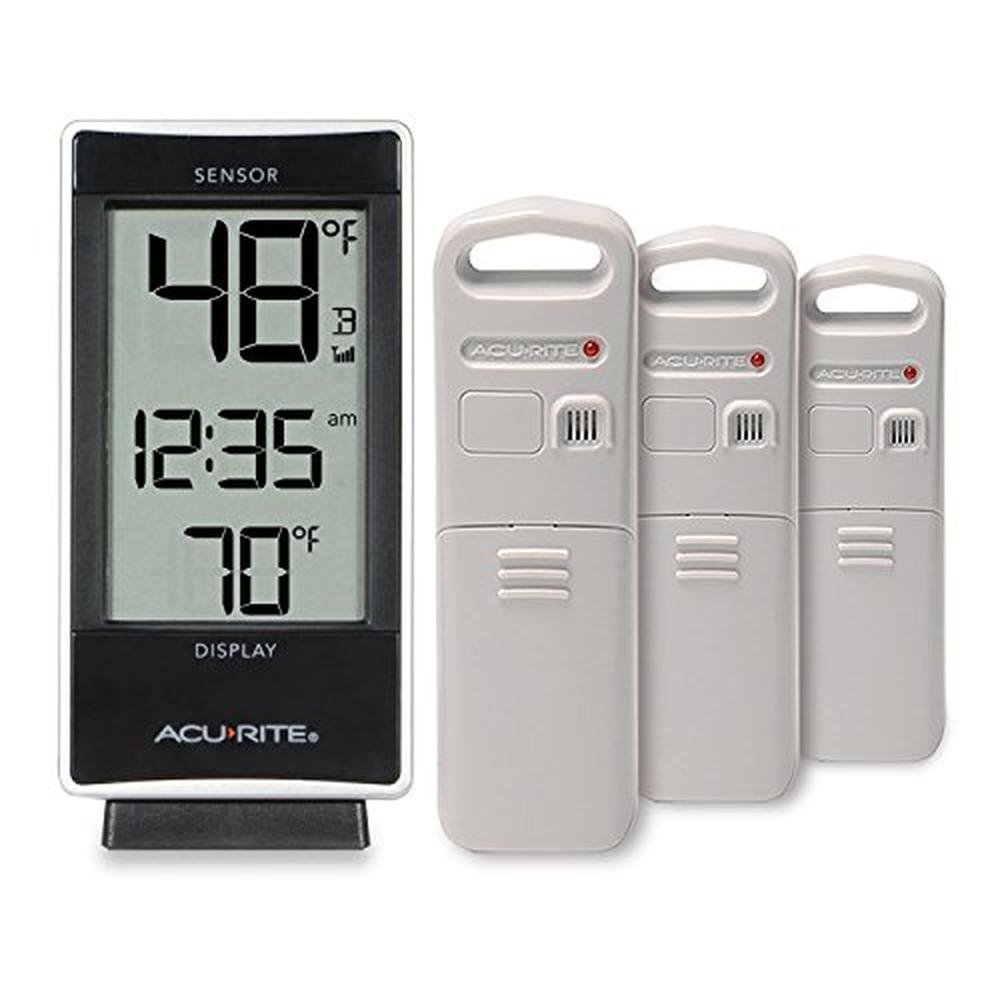 AcuRite 01090M Multi-Sensor Thermometer with 3 Indoor/Outdoor Temperat ...