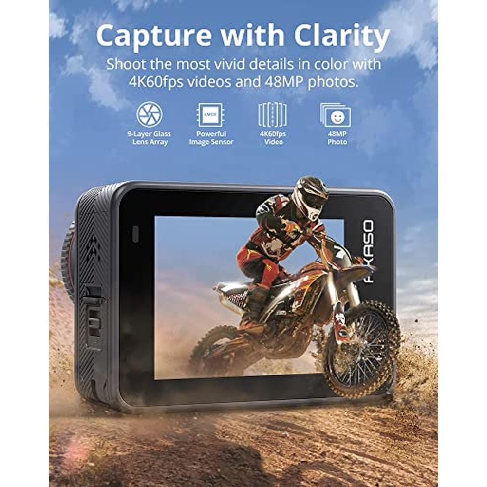 Brave Camera | Akaso Brave 8 4K60FPS Action Camera 48MP Photo Touch ...