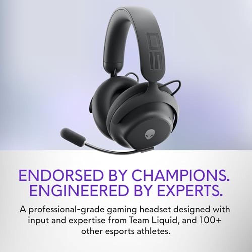 Alienware Pro Wireless Gaming Headset - Wired/Wireless, Bluetooth 5.3 ...