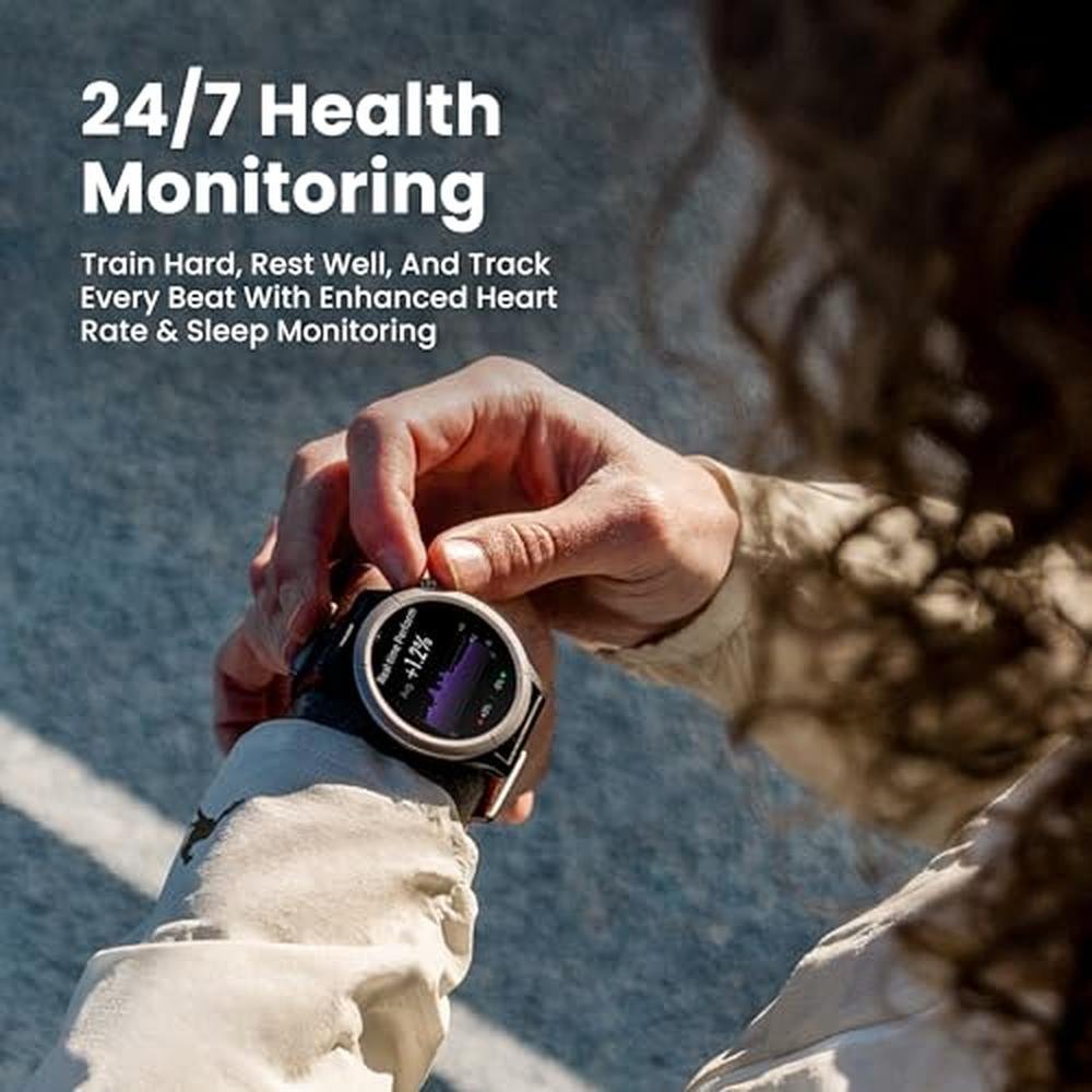 Amazfit Cheetah Pro Running Smart Watch 47mm, Dual-Band GPS Navigation ...