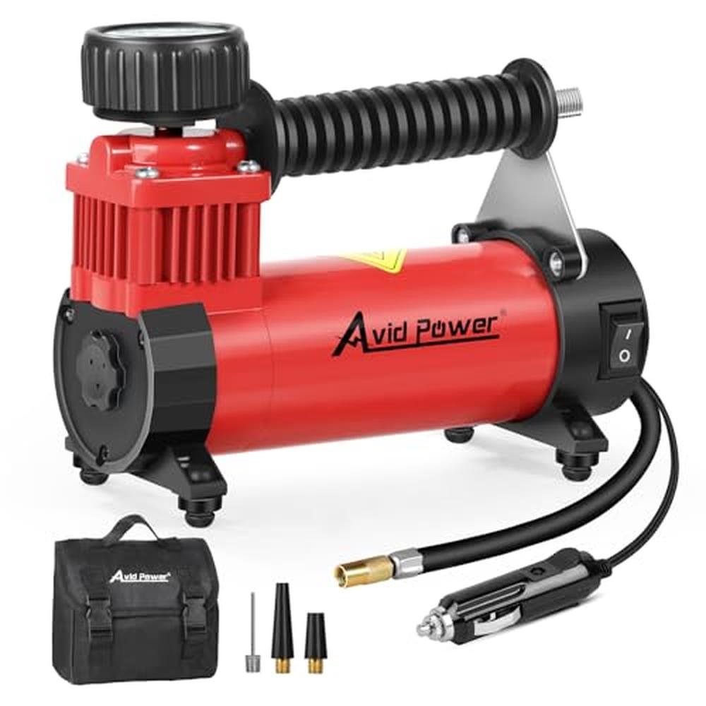12v Tire Inflator | AVID POWER 12V DC Portable Air Compressor Compact ...