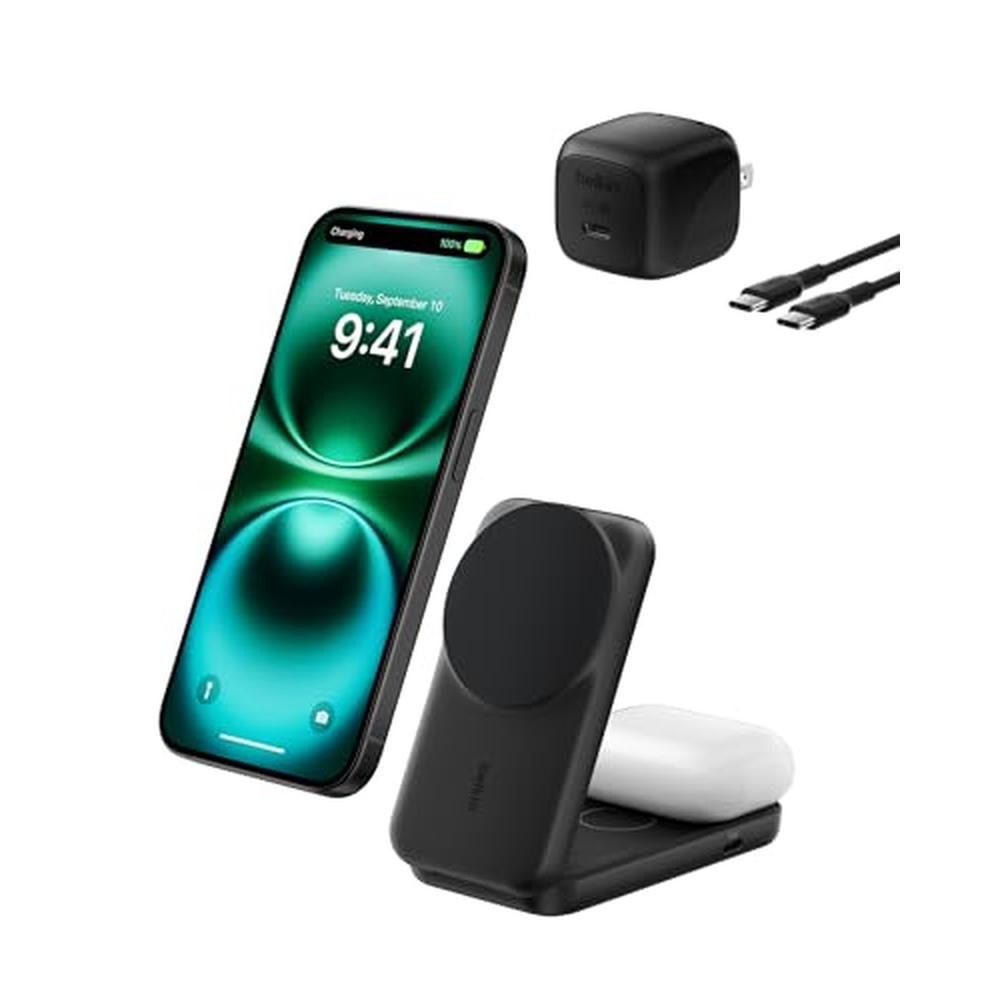 Belkin MagSafe Charger Compatible, 2-in-1 Charging Station, Qi2.2 25W ...