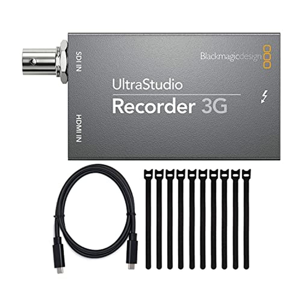 Blackmagic Design UltraStudio Recorder 3G Capture Device Bundle with T ...