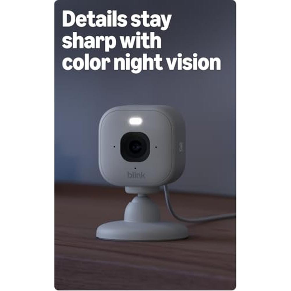 Blink Mini 2K+ (newest model) Plug-in Home & Pet Security Camera with ...