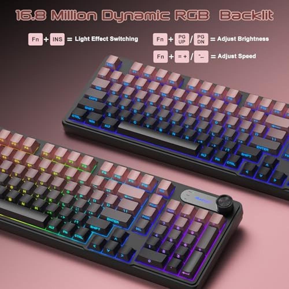 Keyboard BlueFinger | BlueFinger RGB Gaming Keyboard 98 Keys | USB ...