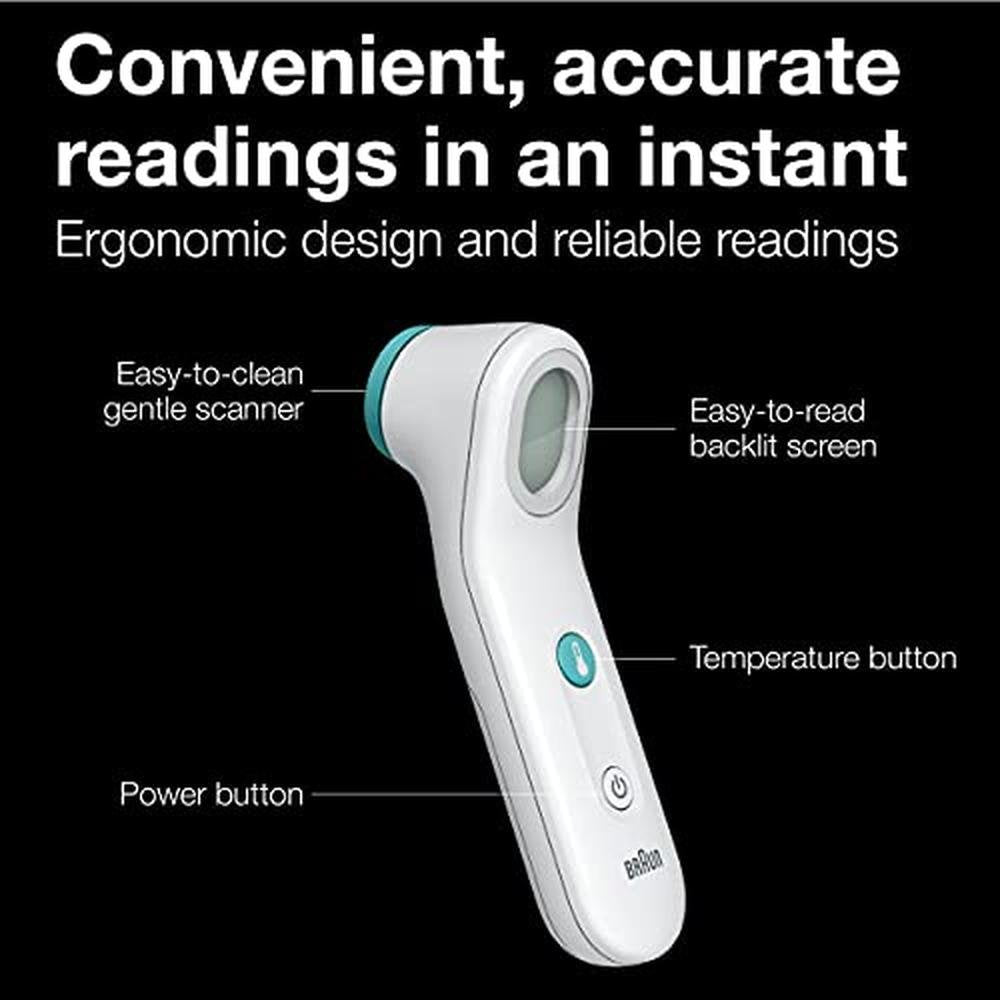 Braun Sensian Contact 5 Forehead Thermometer, Gentle Digital Thermomet ...