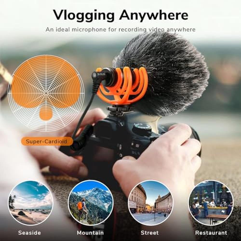 Microphone Camera | Super Cardioid Video Microphone | Professional ...