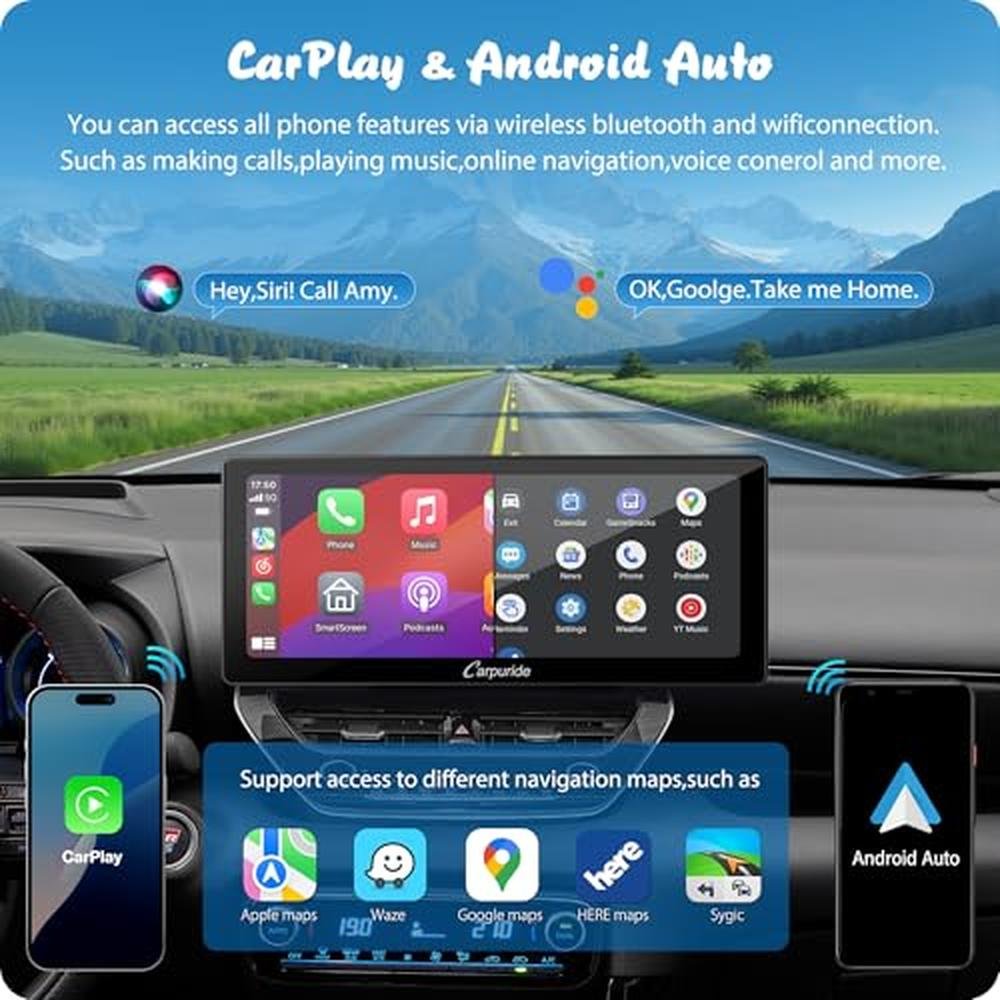 Carpuride W103 Pro | Premium Wireless Car Stereo with 10.3-inch 1080p ...