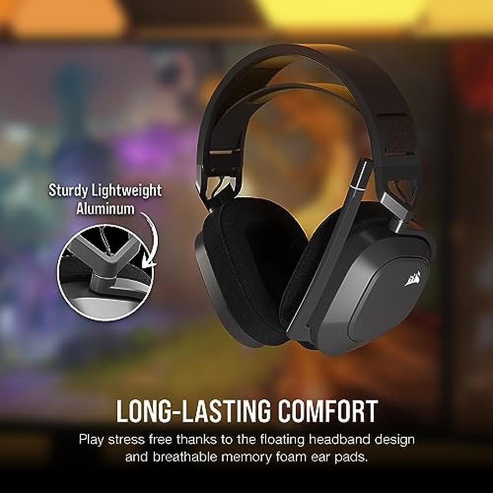 Corsair HS80 MAX Wireless Multiplatform Gaming Headset with Bluetooth ...