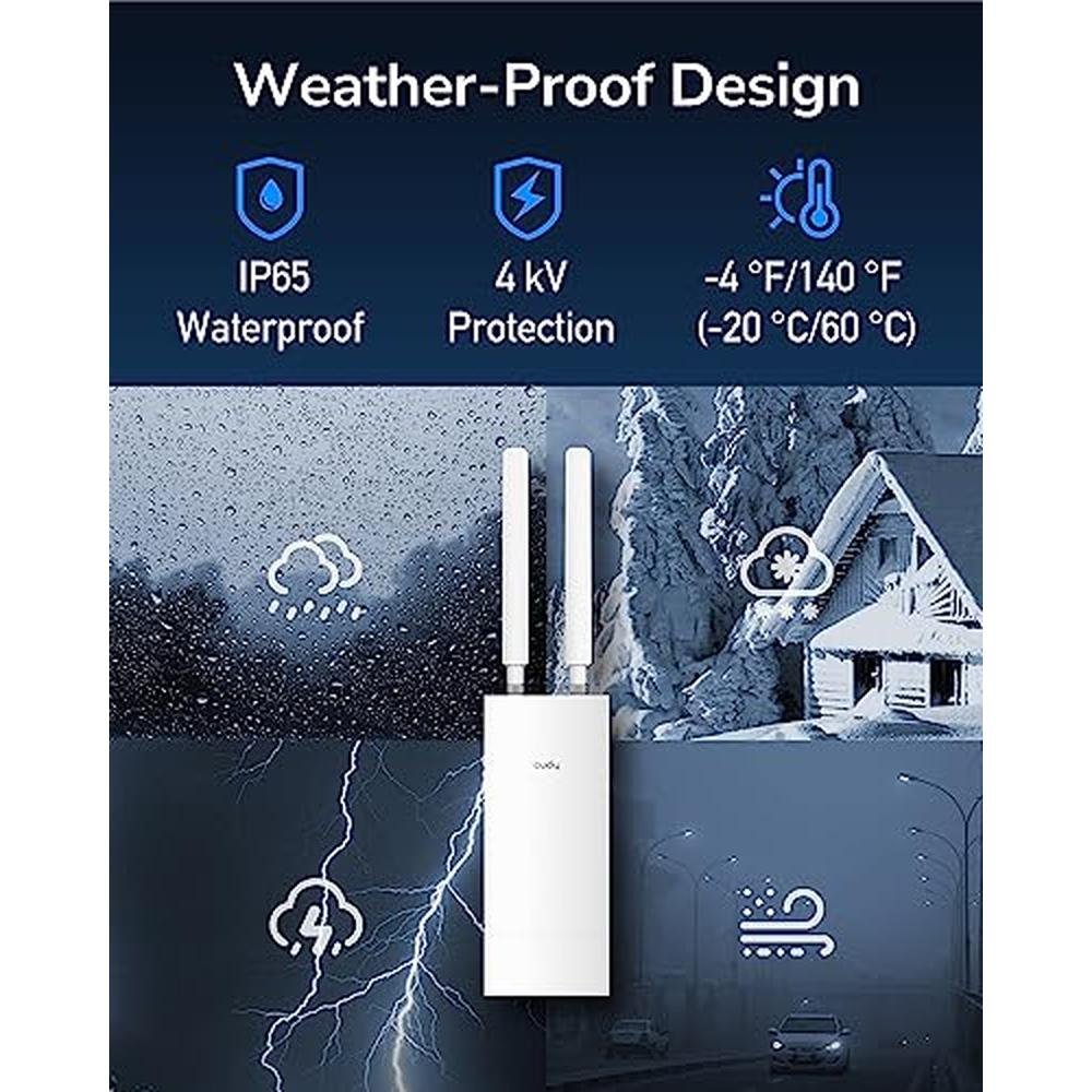 Cudy Unlocked Outdoor 4G LTE Cat 4 Modem Router with SIM Card Slot, AC ...