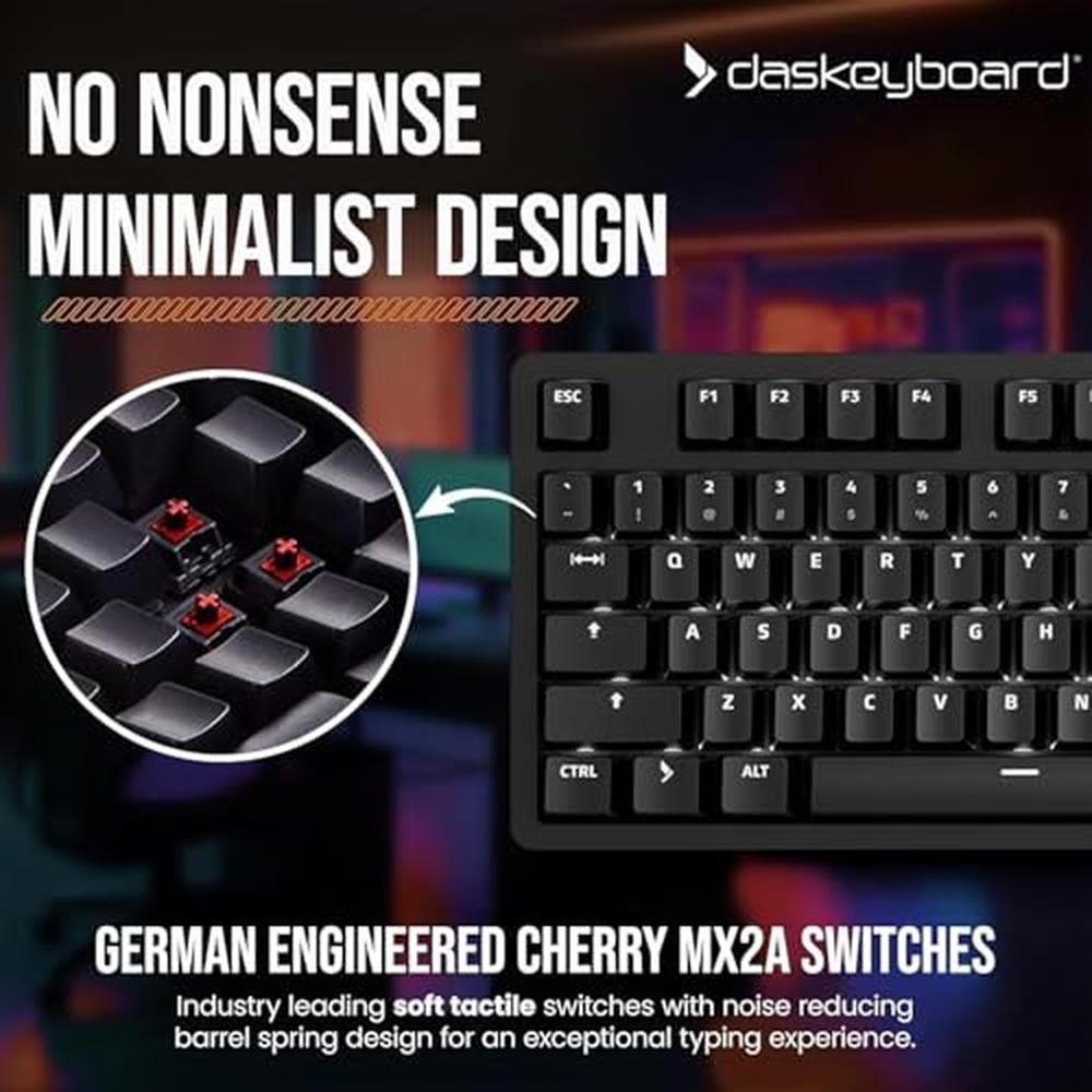 Das Keyboard Prime 13 Mark II Backlit Wired Mechanical Keyboard, Cherr ...