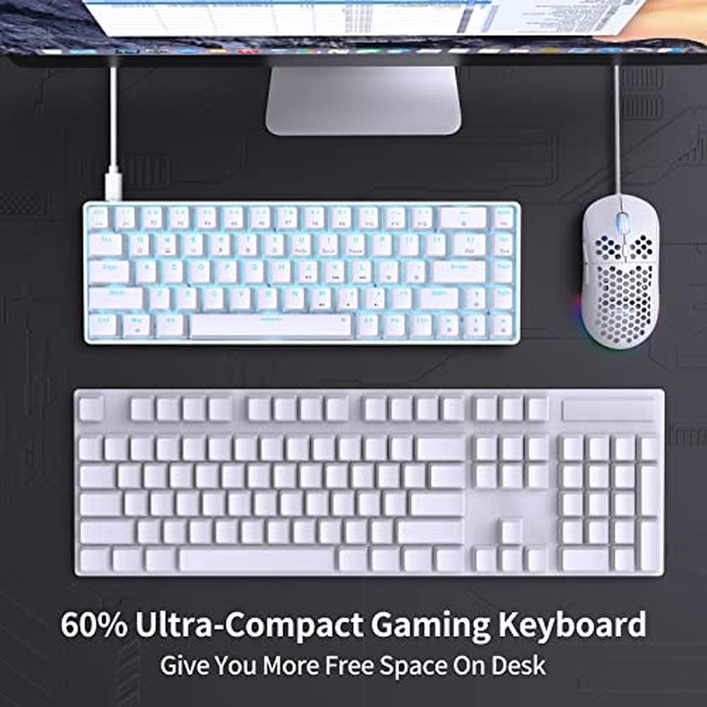 Gaming Keyboard | DIERYA T68SE 60% Mechanical Keyboard with Blue ...