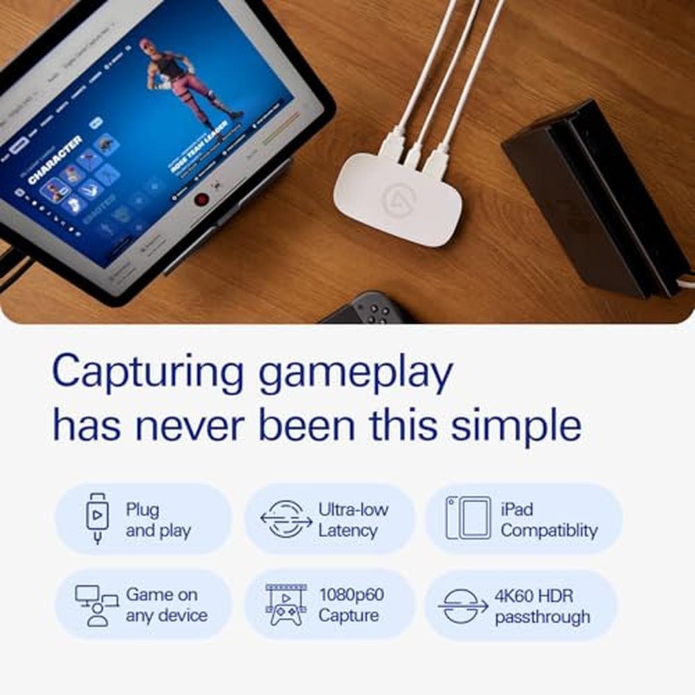 Elgato Game Capture Neo USB Portable Capture Card 4K60 HDR Passthrough ...