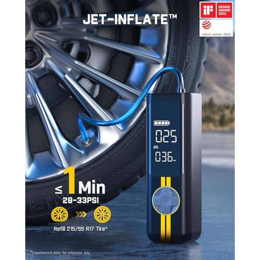 Fanttik X8 APEX Tire Inflator Portable Air Compressor, 1 Min Fast Infl ...