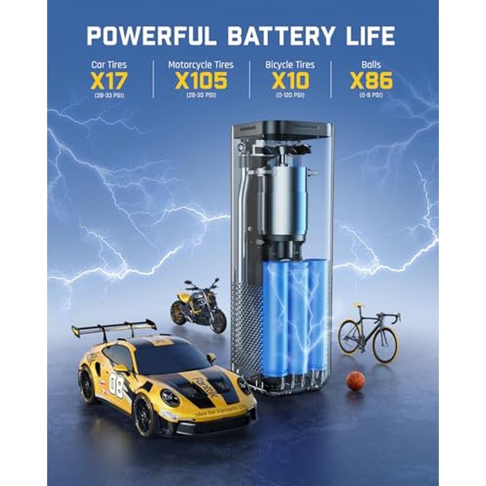 Fanttik X8 APEX Tire Inflator Portable Air Compressor, 1 Min Fast Infl ...