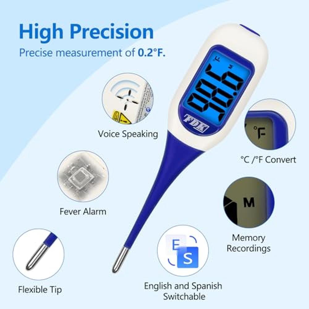 Large LCD Screen Digital Thermometer | FDK Large LCD Dual Color ...