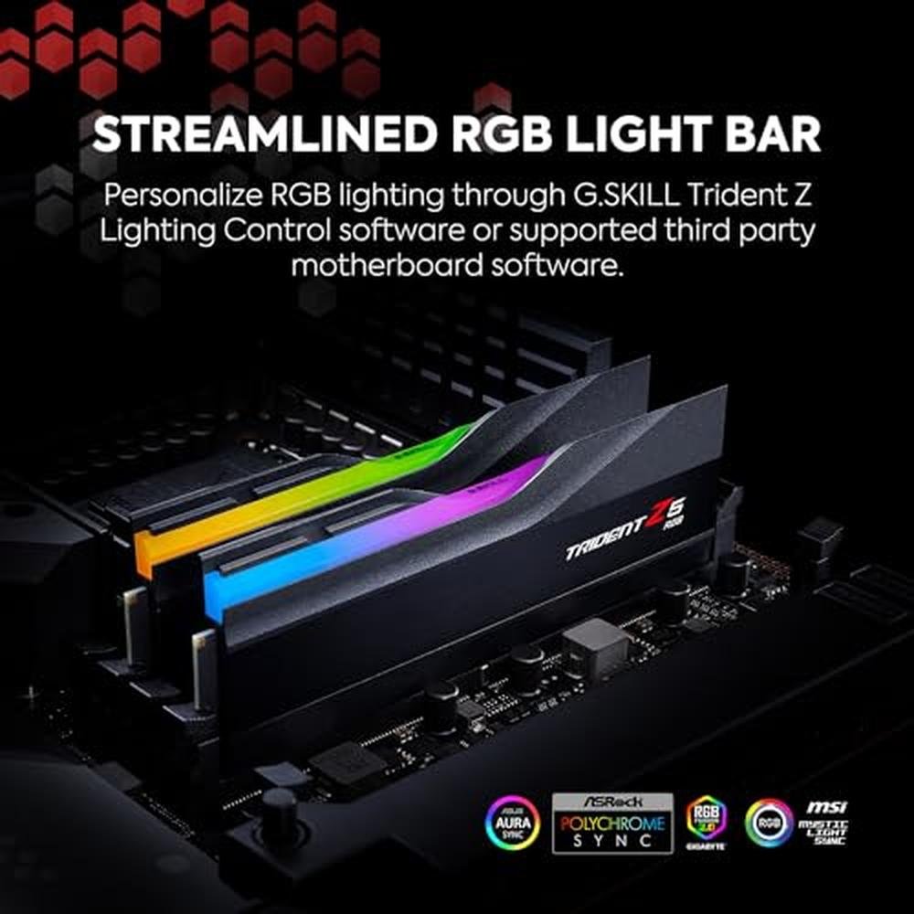 G Skill Trident Z5 RGB Series DDR5 RAM | 32GB 2x16GB 6000MT/s CL36-36 ...