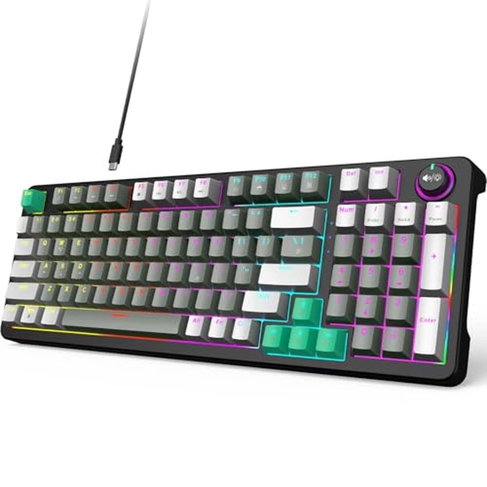 Geezer Mechanical Gaming Keyboard | Geezer Full-Size 96 Keys | LED ...