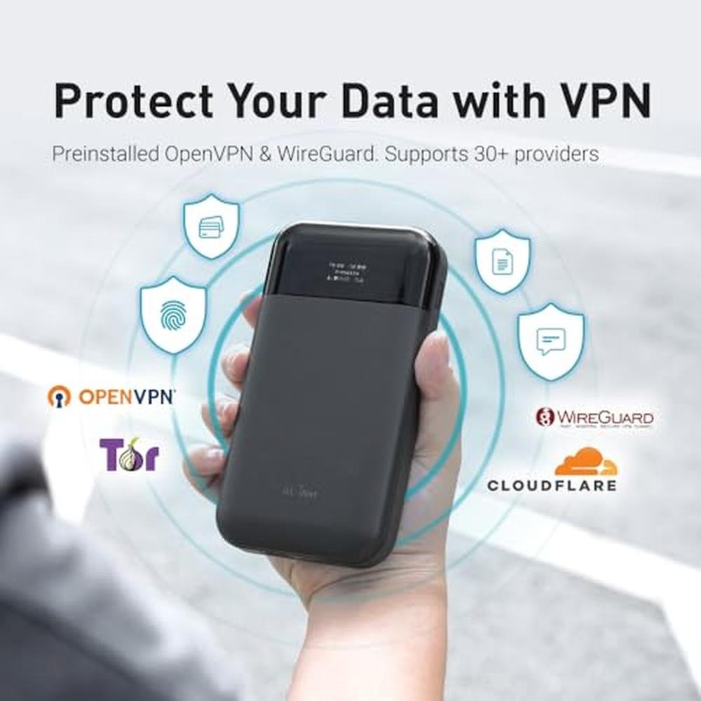 GL.iNet GL-E750V2 (MUDI) 4G LTE Portable Wi-Fi Hotspot for Travel | Mo ...