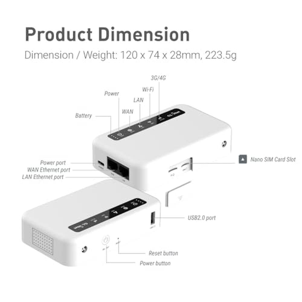 GL.iNet GL-XE300 (Puli) 4G LTE Industrial IoT Gateway, Router/Access P ...