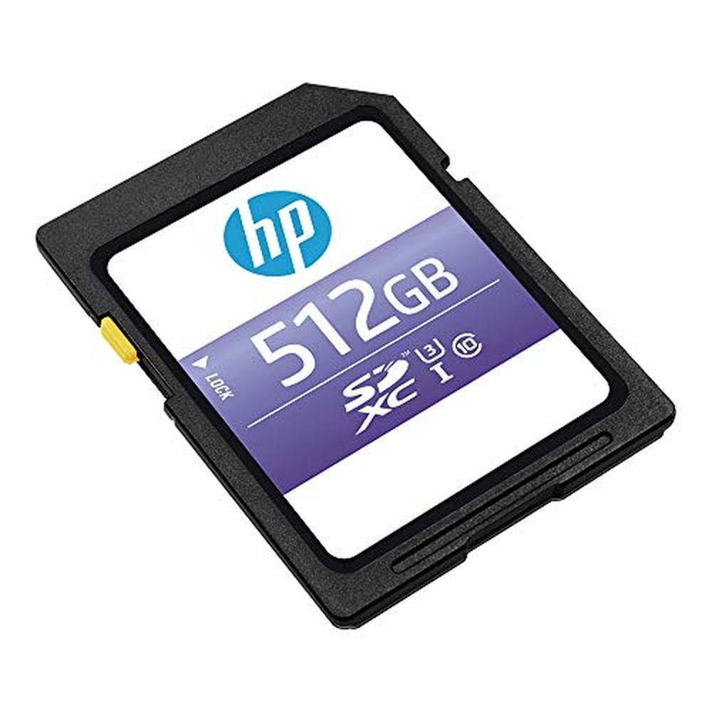 HP 512GB sx330 Class 10 U3 SDXC Flash Memory Card - 95MB/s, Class 10 ...