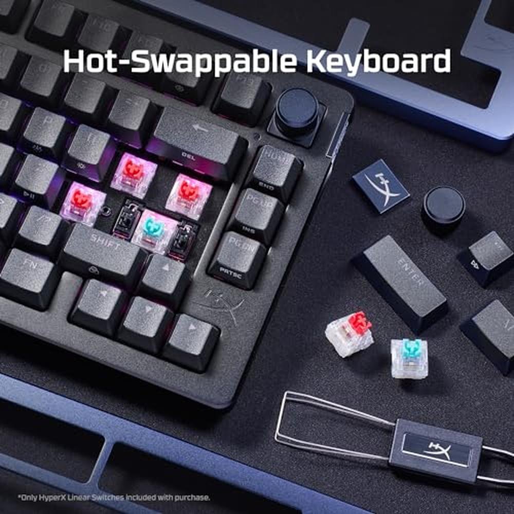 HyperX Alloy Rise | HyperX Linear Switches | Hot-Swappable Mechanical ...