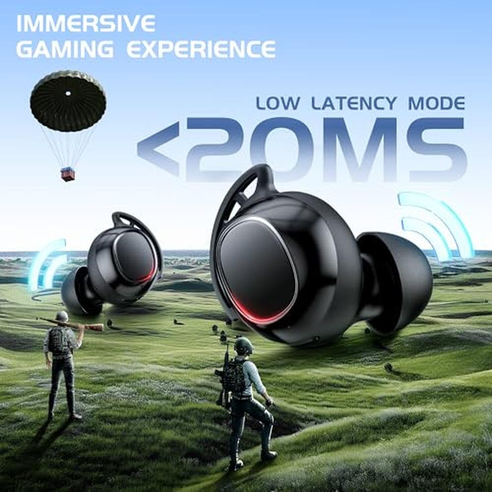 IAMJOY Wireless Gaming Earbuds, 20ms Low Latency, Game Earbuds with Mi ...