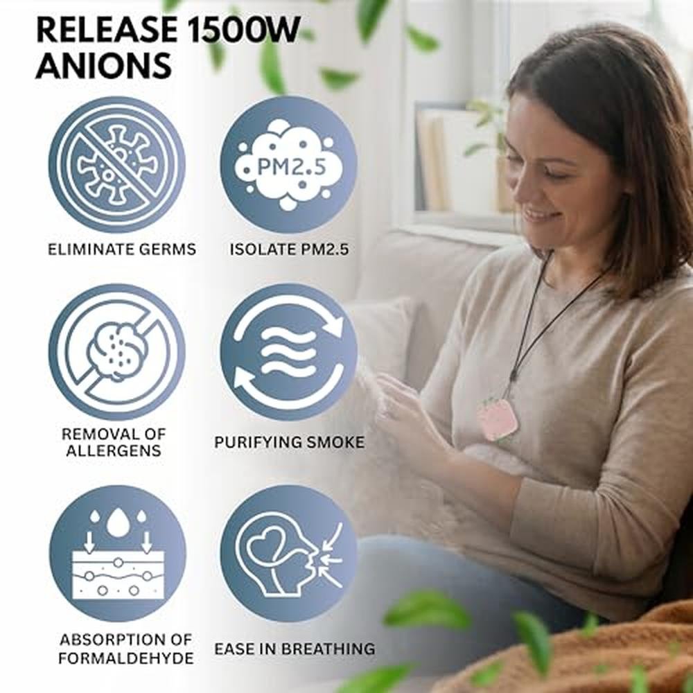 LIFTHONSO Portable Personal Air Purifier Wearable Mini Air Purifier wi ...