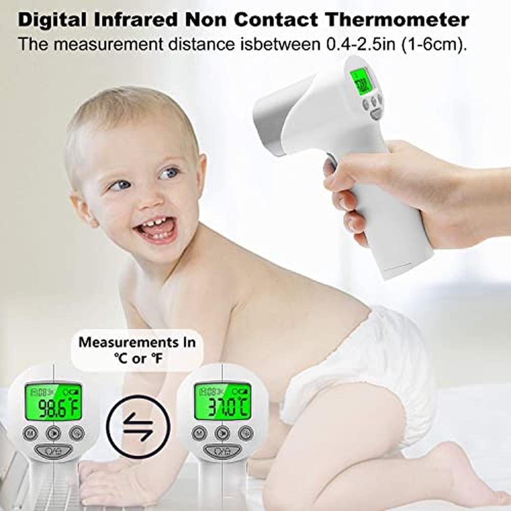 Medical Grade Heavy Duty Touchless Infrared Forehead Thermometer, for ...