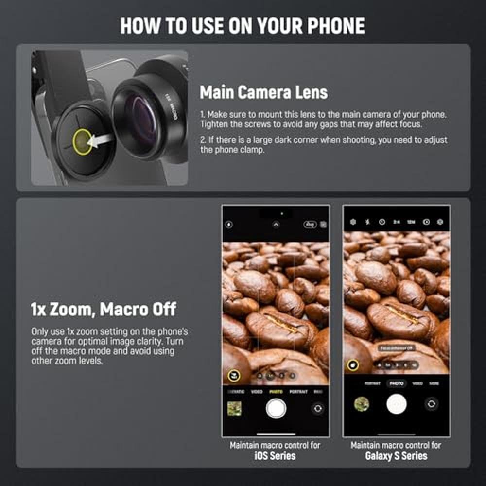 Lens Neewer | Neewer Basics 2-in-1 Phone Camera Lens Accessories Kit HD ...