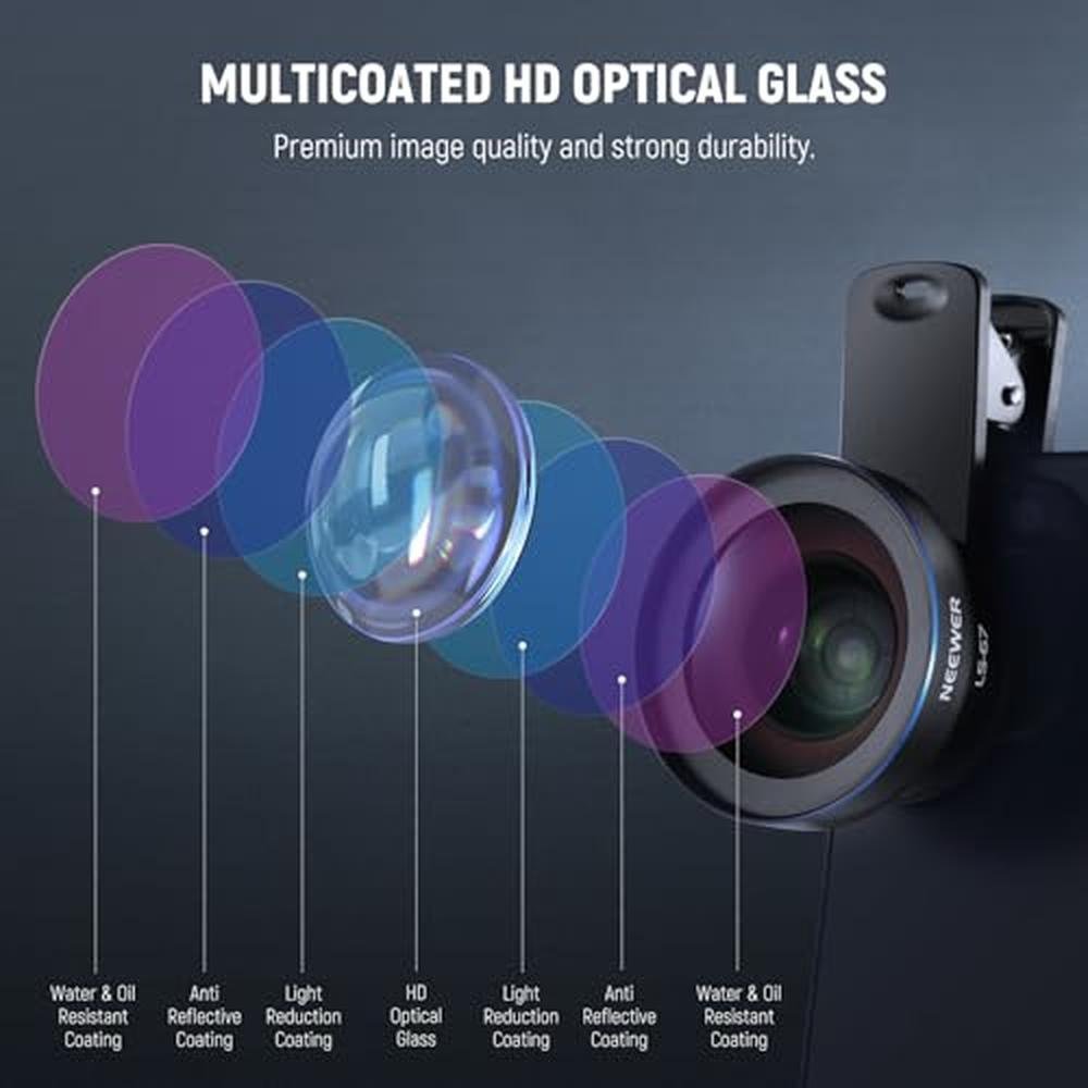 Lens Neewer | Neewer Basics 2-in-1 Phone Camera Lens Accessories Kit HD ...