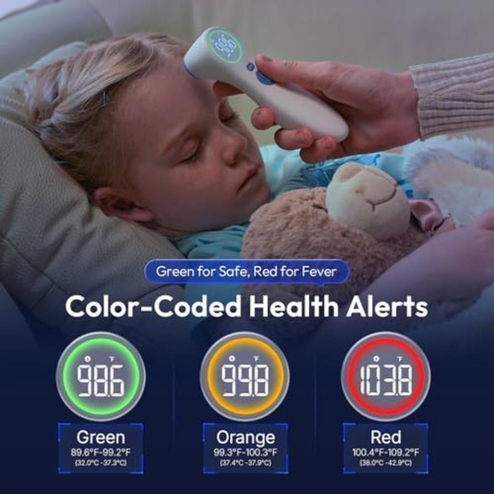 Touch Thermometer | VIPROUD FC-IR210 Forehead Thermometer | 1-Second ...