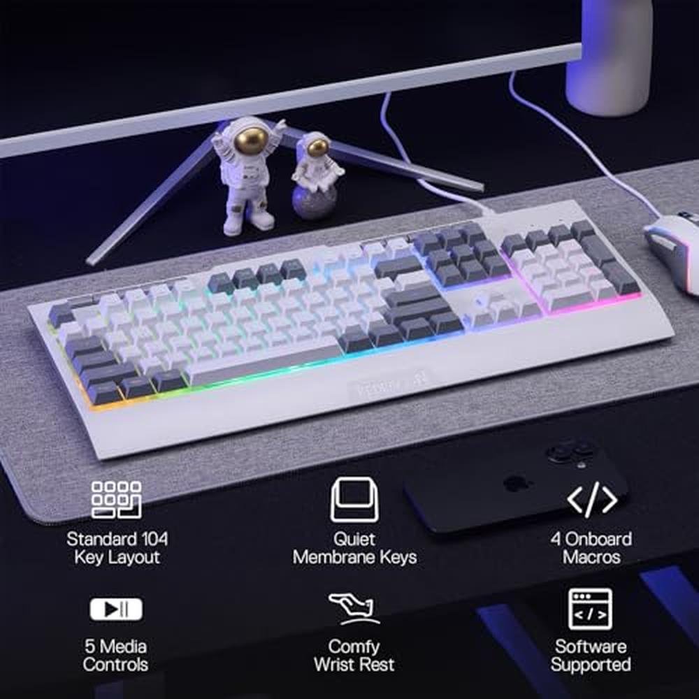 Gaming Keyboard | Redragon S151 104 Keys K525 Wired RGB Membrane ...
