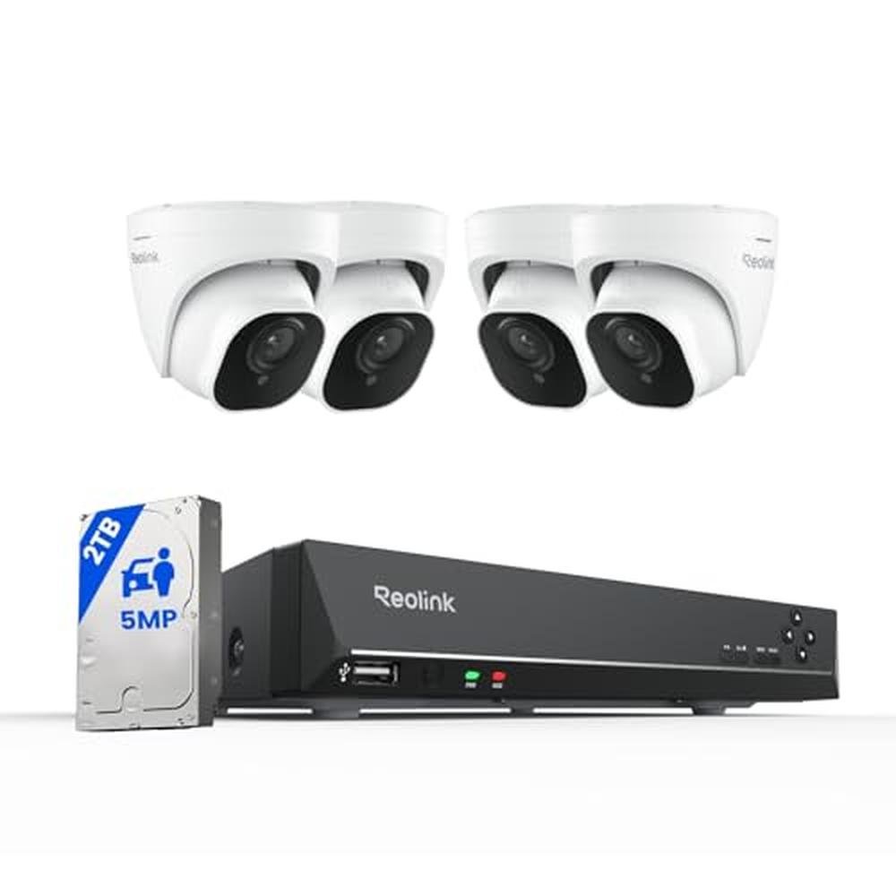5MP 8CH Home Security Camera System | REOLINK Smart RLK8-520D4-5MP | 24 ...