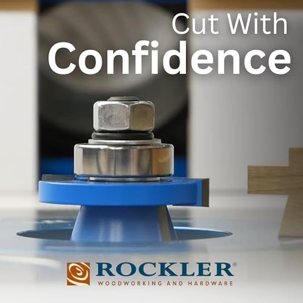 ROCKLER Shaker Rail & Stile Router Bits 1/2 Shank (Set of 2) Precision ...