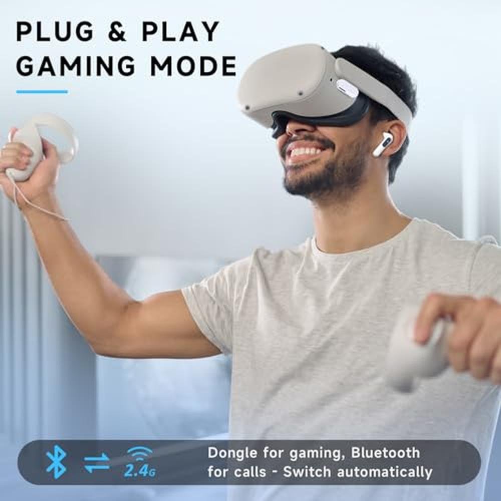 RYR Wireless Gaming Earbuds, 20ms Low Latency, Gaming Earbuds with Noi ...